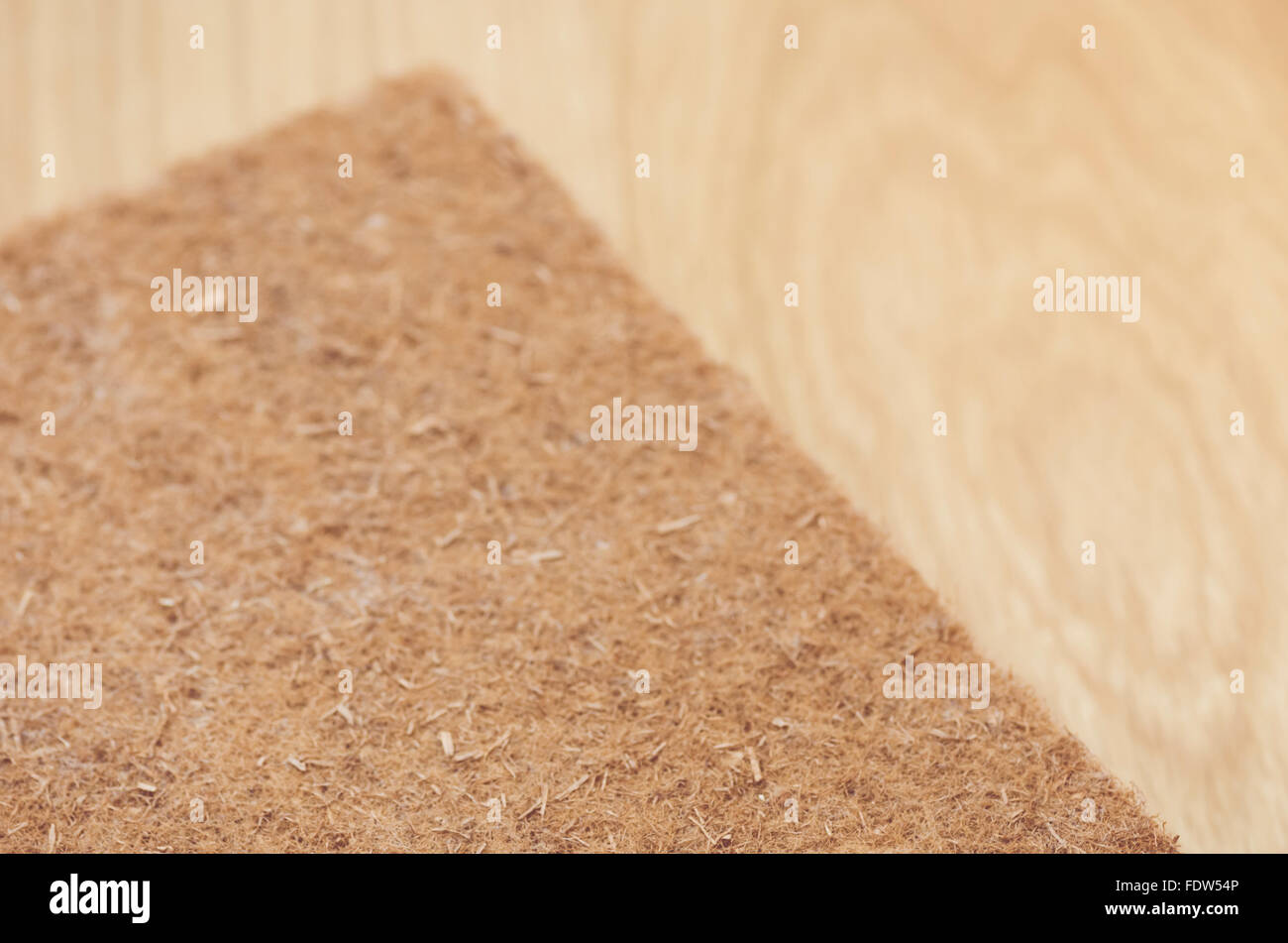 compressed thermal insulating wood fiber panels close up view - raw ...