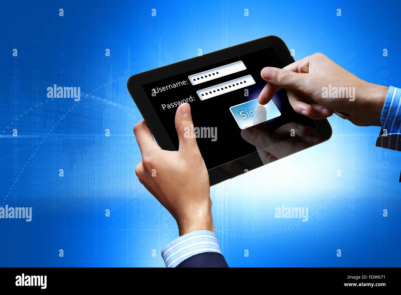 Login with email and password on computer screen Stock Photo - Alamy