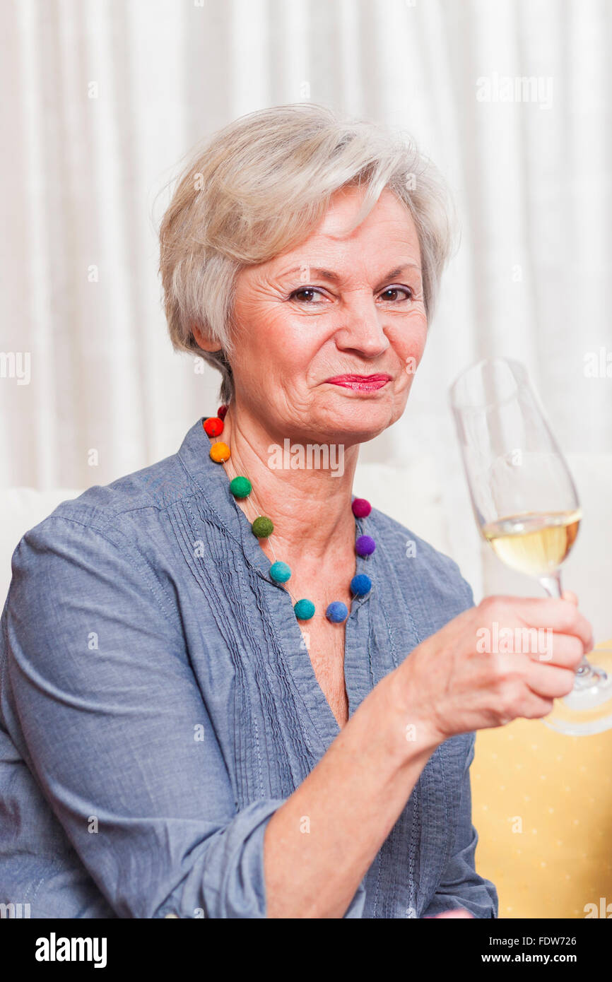 happy smiling senior women at home Stock Photo - Alamy
