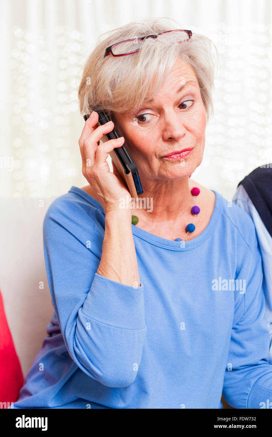 happy smiling senior women at home Stock Photo - Alamy