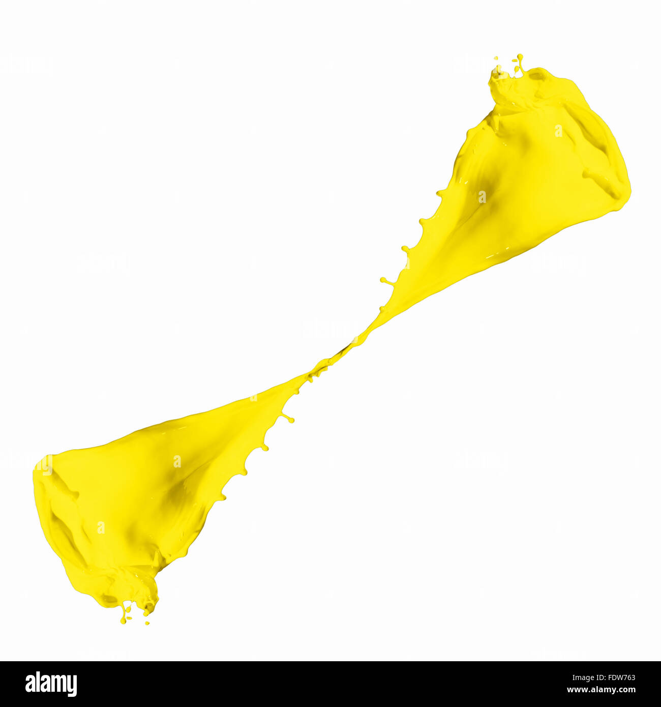 Bright colour paint splash on white background Stock Photo - Alamy