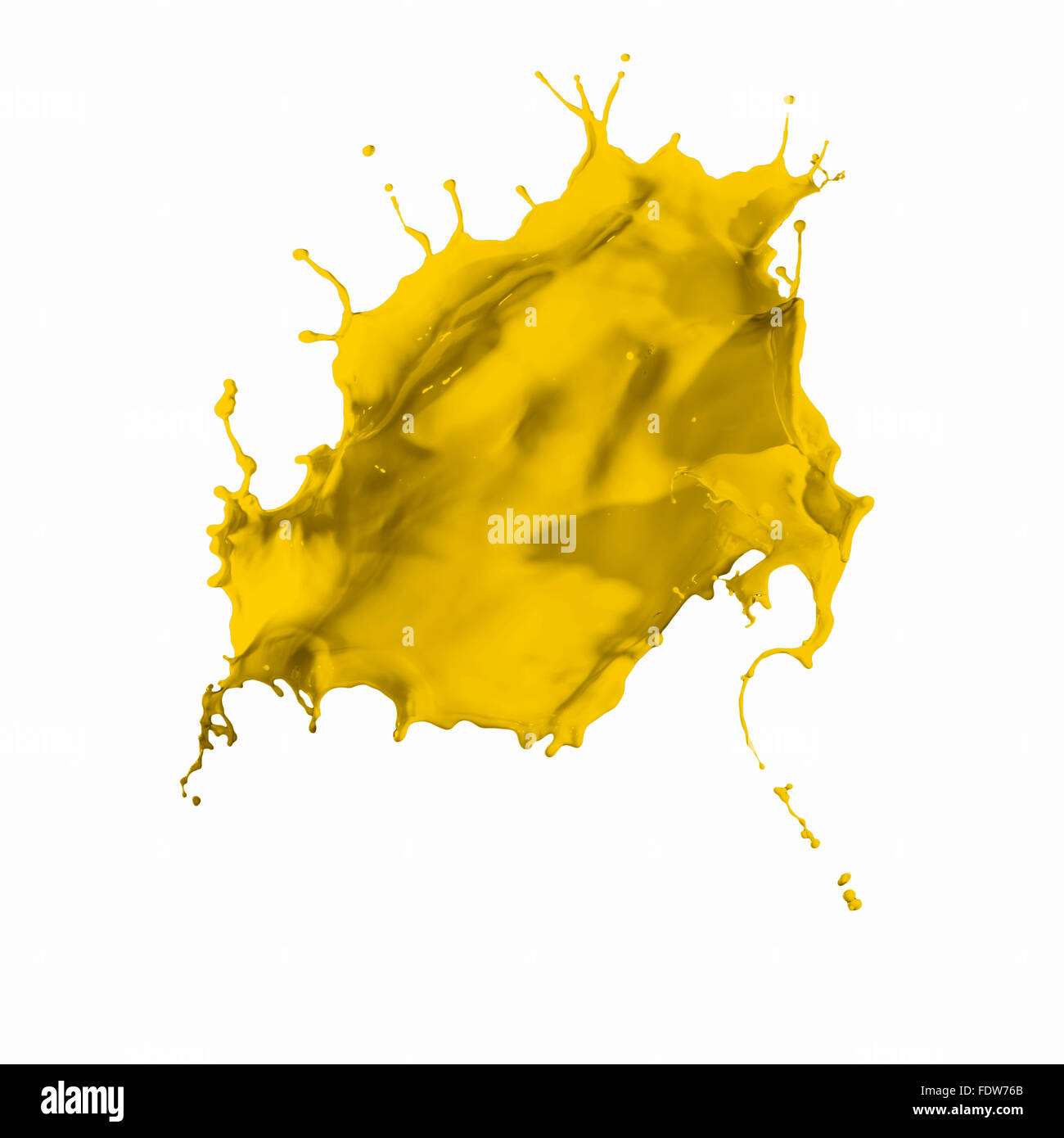 Bright colour paint splash on white background Stock Photo - Alamy