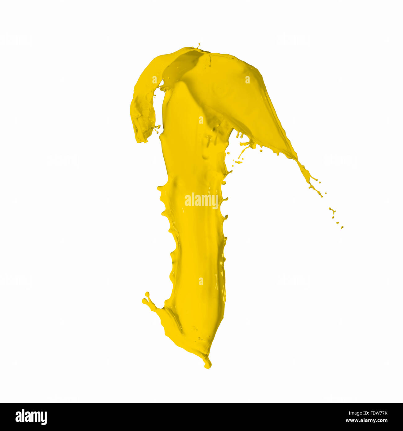 Bright colour paint splash on white background Stock Photo - Alamy