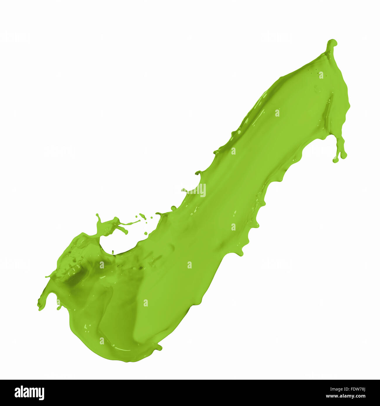 Green colour splash Cut Out Stock Images & Pictures - Alamy