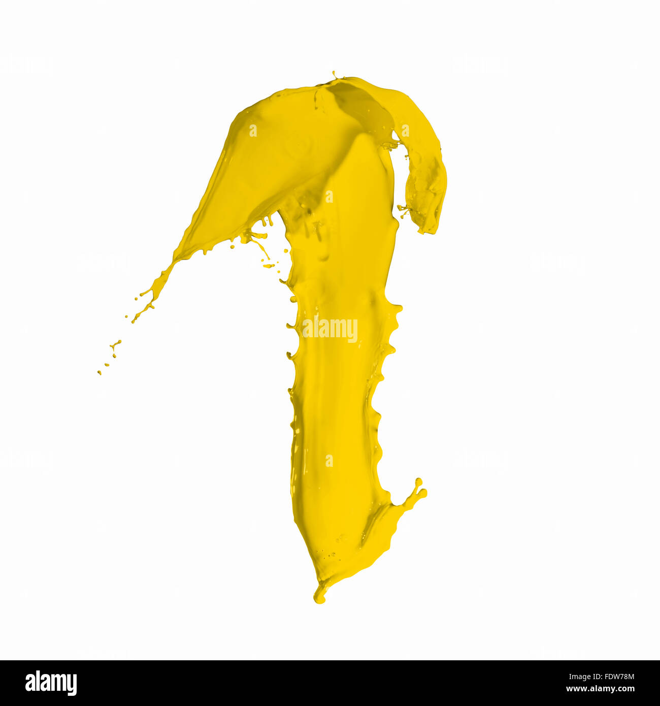 Bright colour paint splash on white background Stock Photo - Alamy