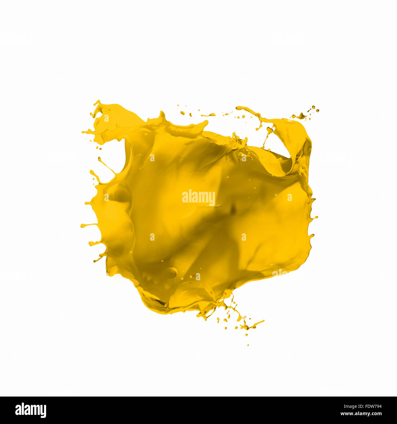 Bright colour paint splash on white background Stock Photo - Alamy