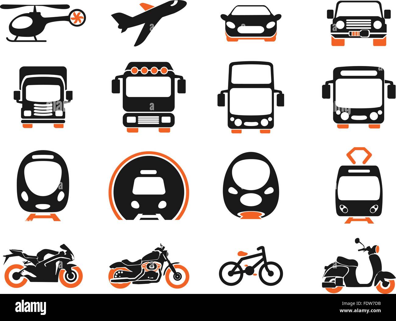 Transport mode icons Stock Vector Image & Art - Alamy
