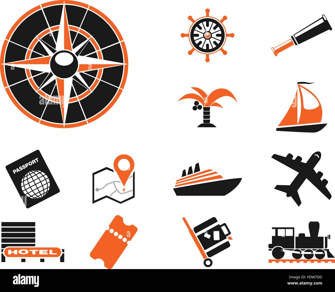 Tourism and Travel Icons Stock Vector Image & Art - Alamy