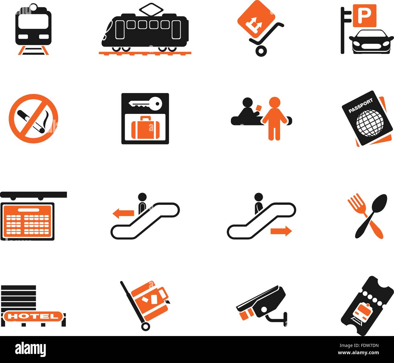 Train station symbols Stock Vector Image & Art - Alamy