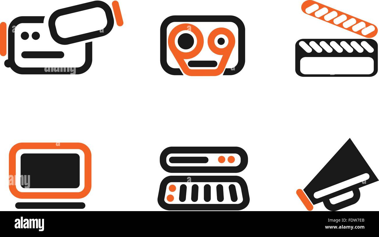 video icon set Stock Vector Image & Art - Alamy