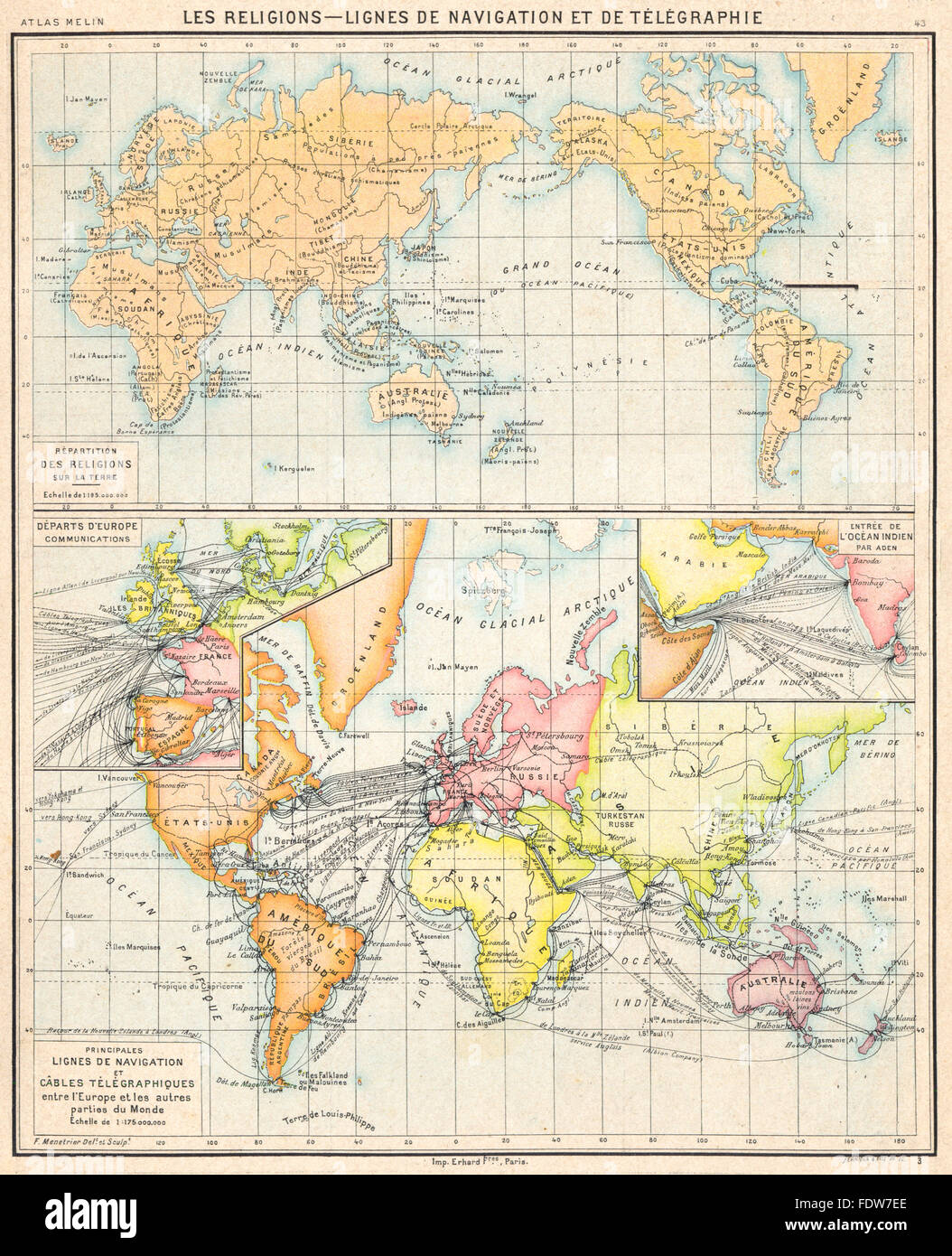 Religion map hi-res stock photography and images - Alamy