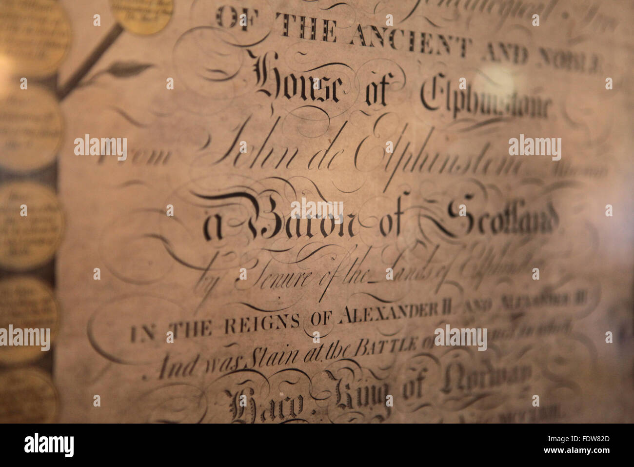 Old scroll writing hi-res stock photography and images - Alamy
