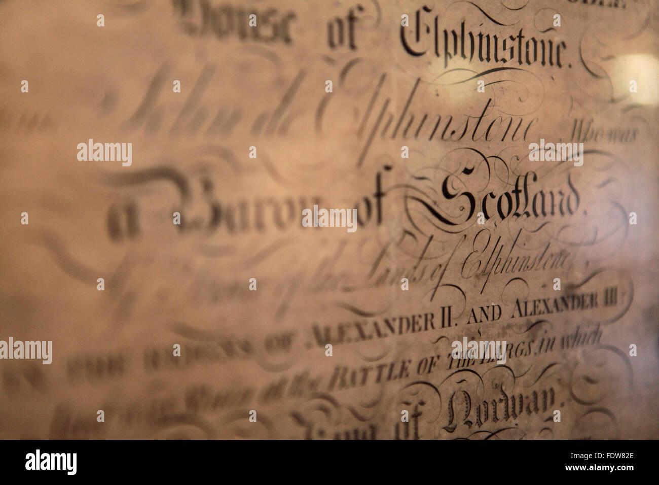 Old scroll writing hi-res stock photography and images - Alamy