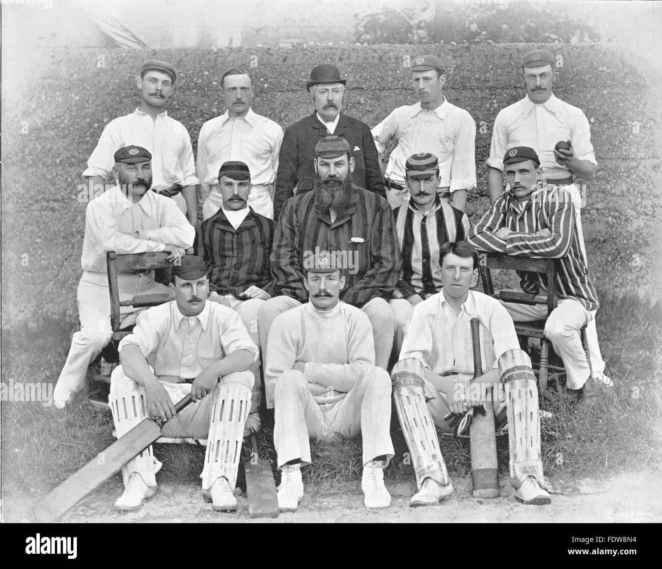 GLOS CRICKET TEAM:WRATHALL;PAINTER;MURCH;EM WG GRACE;FERRIS;KITCAT ...