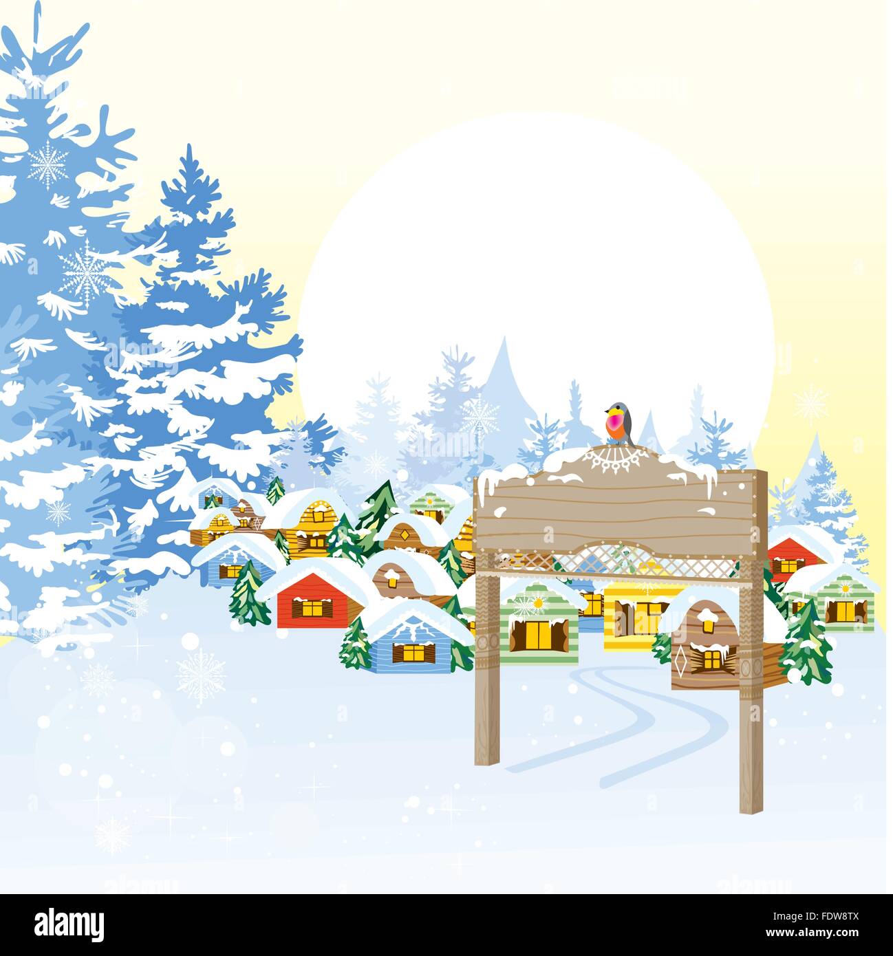 Village house gate Stock Vector Images - Alamy