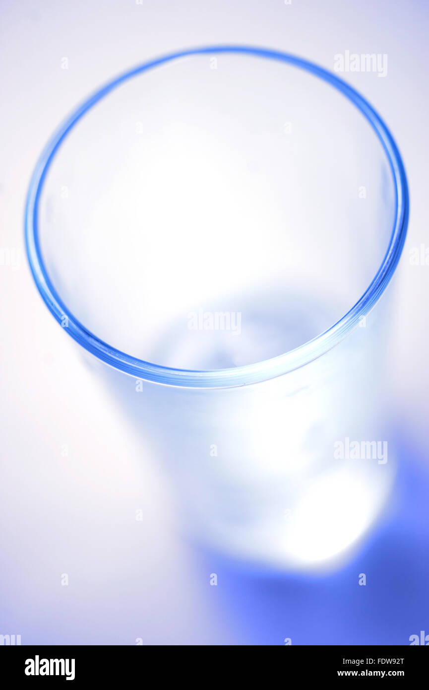 Rim of glass beaker Stock Photo - Alamy