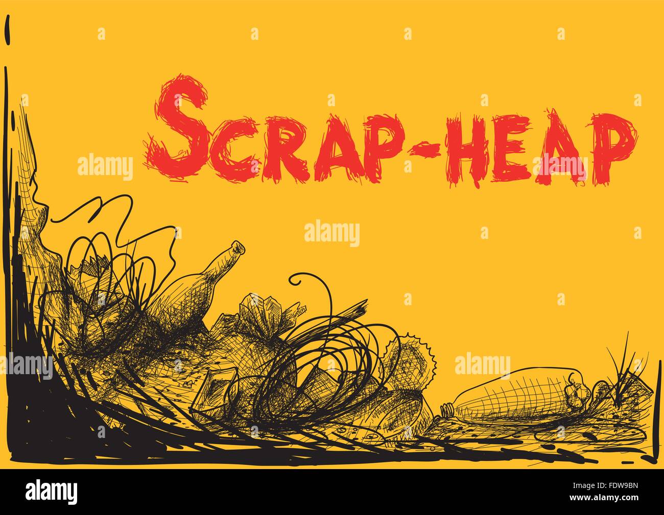 Trash dump landscape Stock Vector Images - Alamy