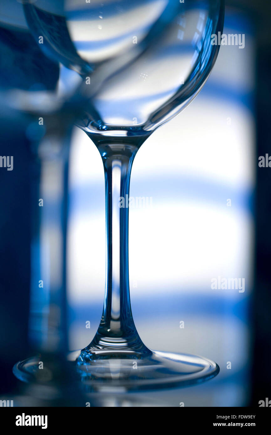 Empty wine glass Stock Photo - Alamy