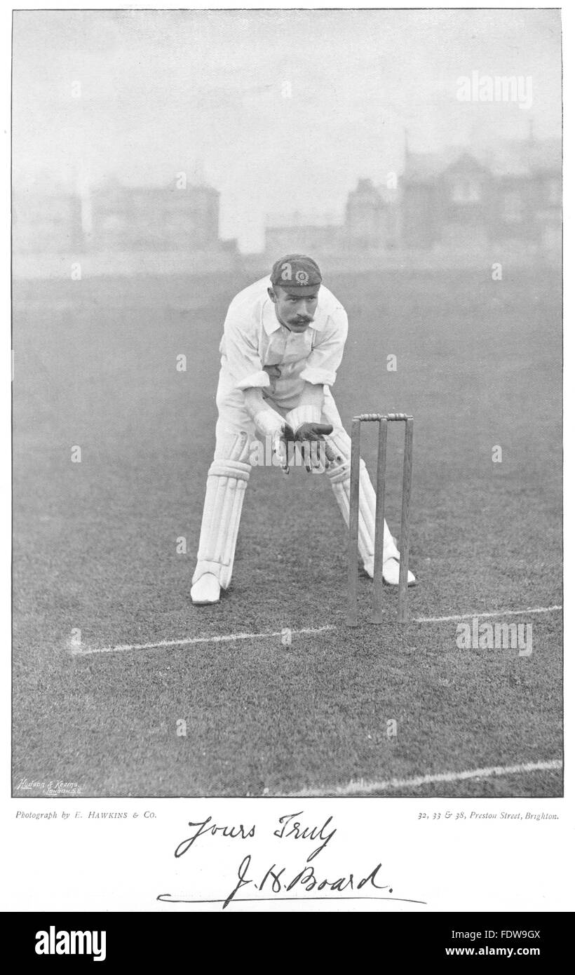 GLOUCESTERSHIRE CRICKET: JA BUSH- wicket keeper Lords Ground Staff ...