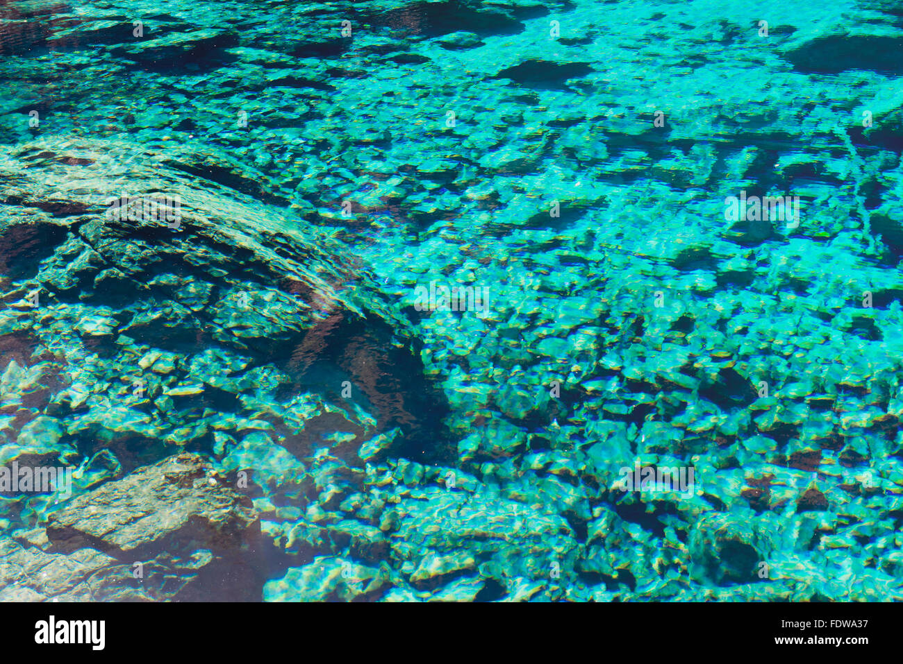 Five-Coloured pool, Jiuzhaigou National Park, Sichuan Province, China ...