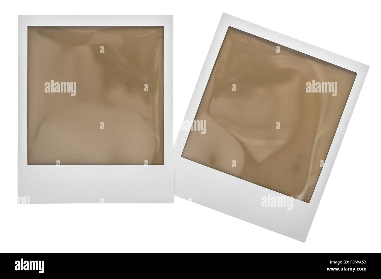 Instant polaroid photo frames with clipping path Stock Photo - Alamy