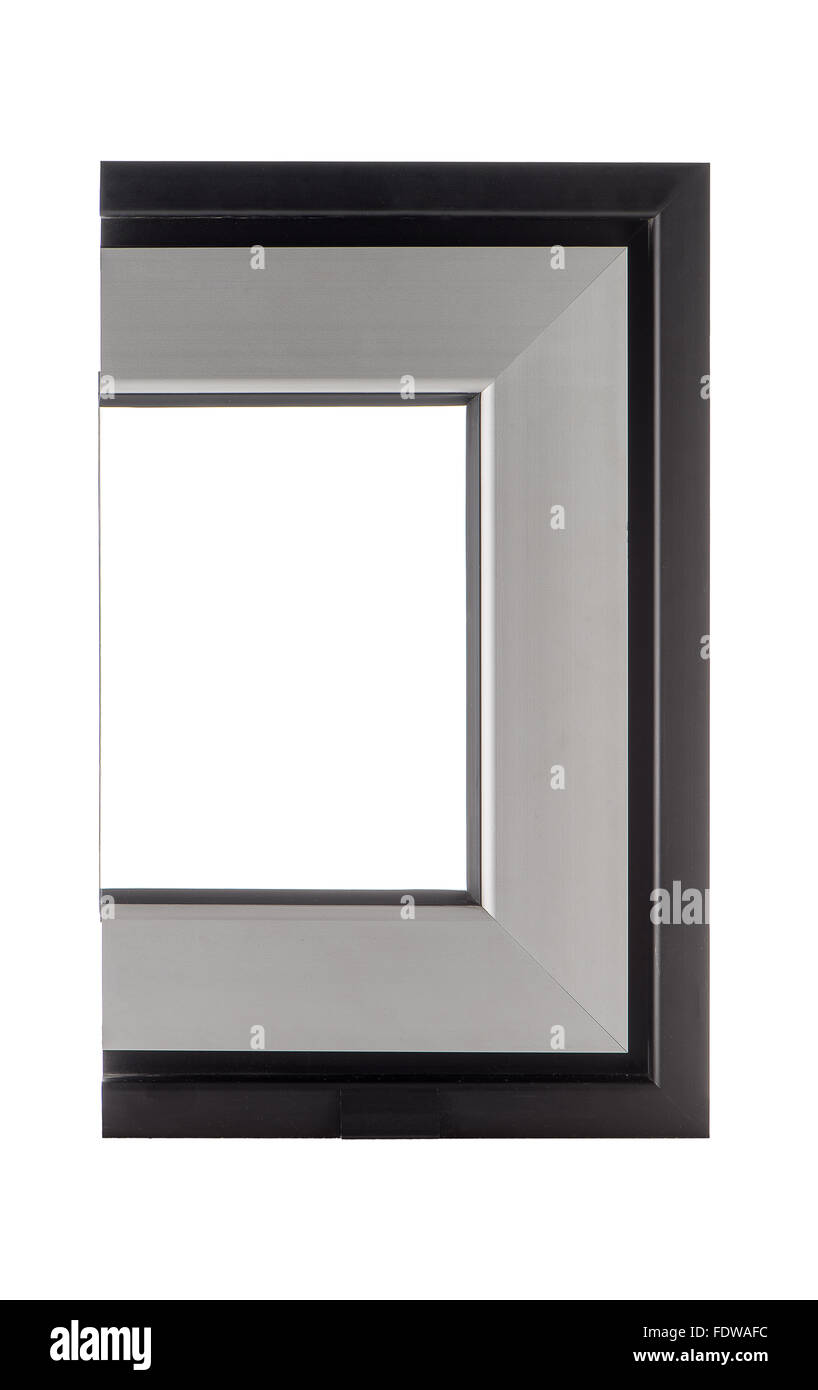 Aluminium window sample isolated on white background Stock Photo - Alamy
