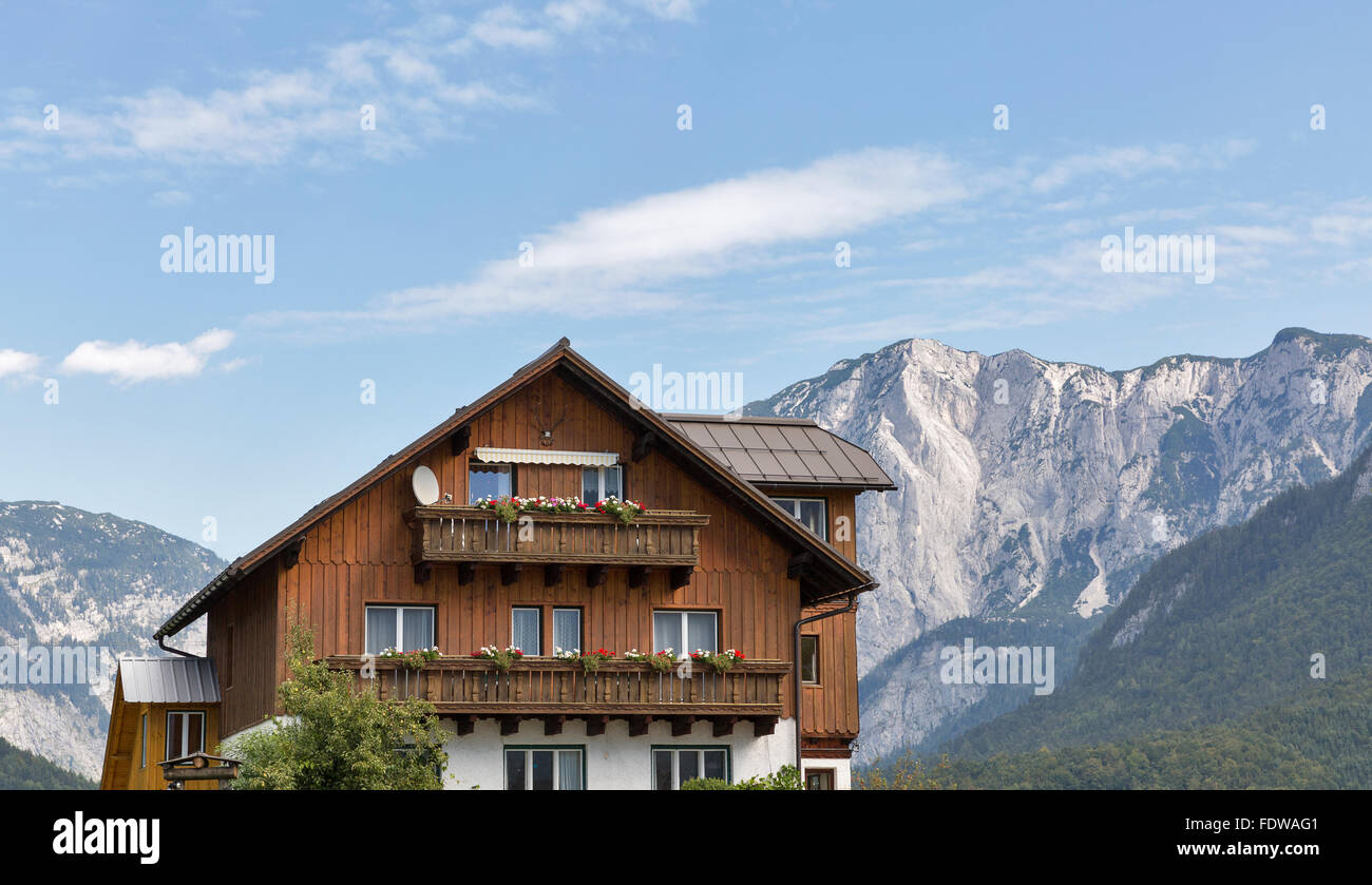 Traditional wooden alpine house hi-res stock photography and images - Alamy