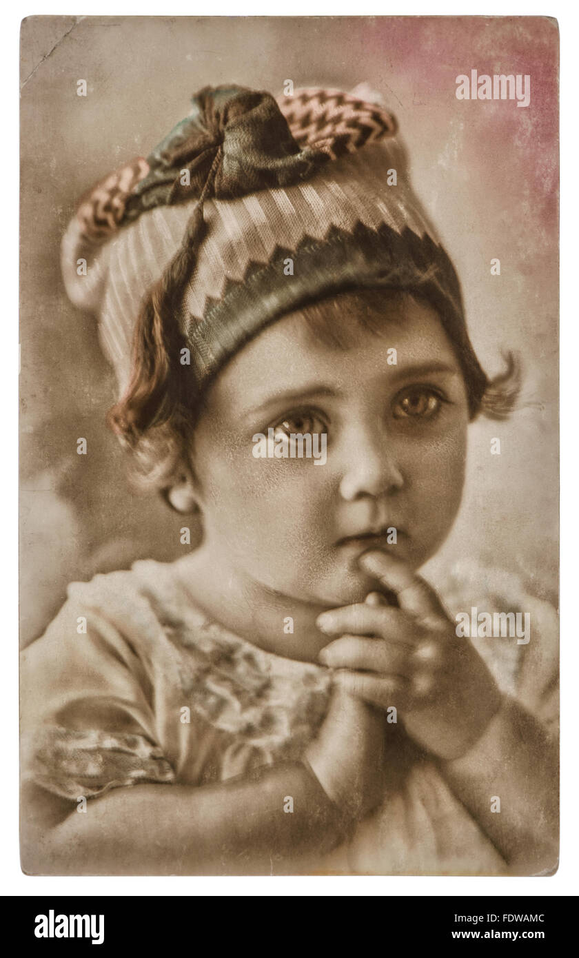 Cute baby. Vintage picture with original film grain and blur Stock ... Cute baby. Vintage picture with original film grain and blur Stock ...