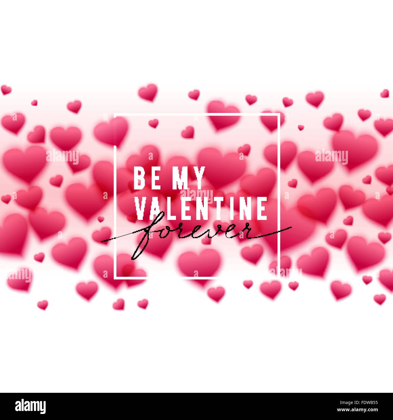 Love border falling red Stock Vector Images - Alamy