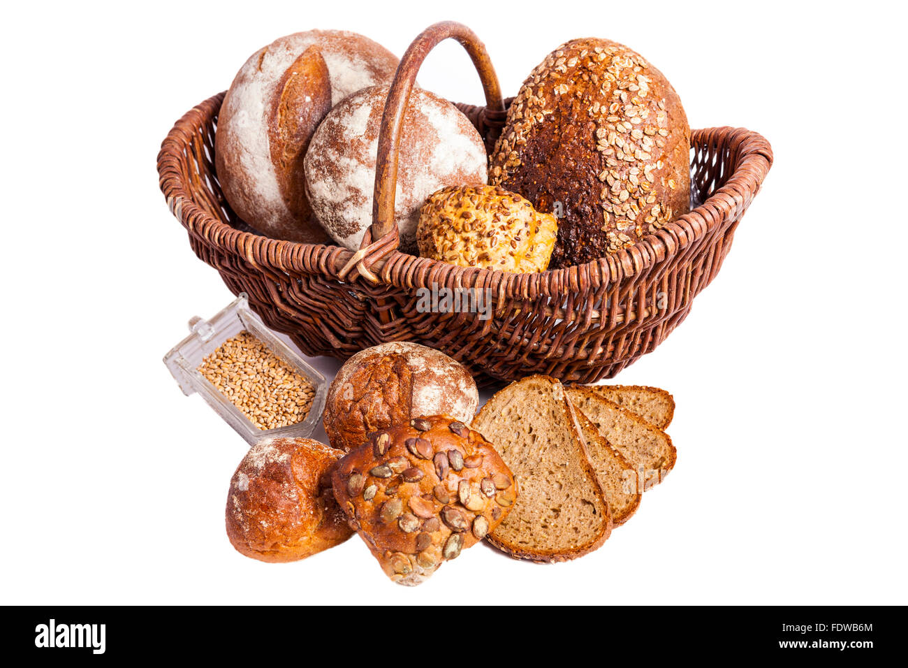 healthy german whole grain bread background Stock Photo - Alamy