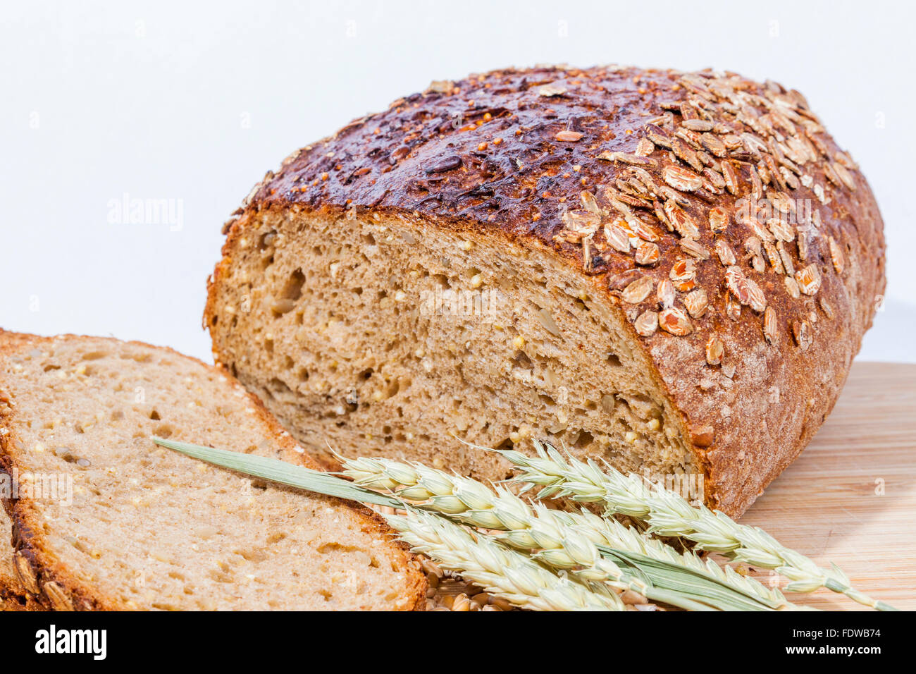 healthy whole grain bread still life Stock Photo - Alamy