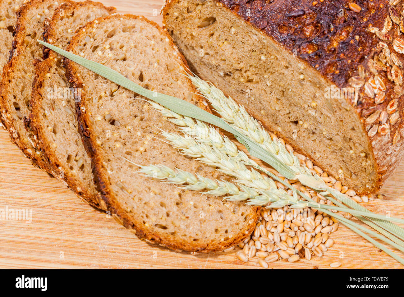 healthy whole grain bread still life Stock Photo - Alamy