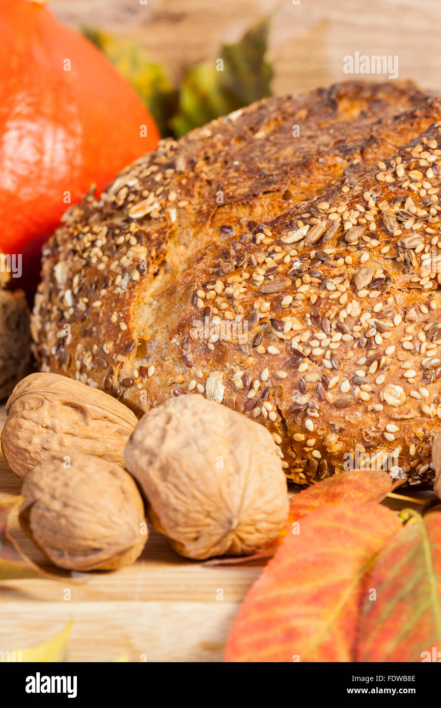 healthy whole grain bread still life Stock Photo - Alamy