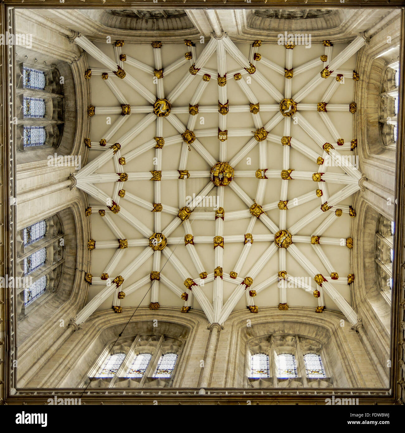Ceiling of the Central Tower in York Minster Stock Photo - Alamy