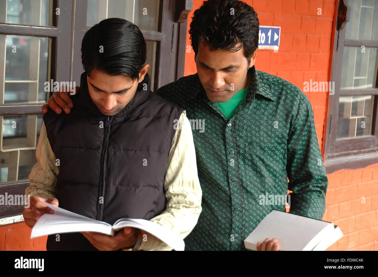 Two Indian student Stock Photo - Alamy
