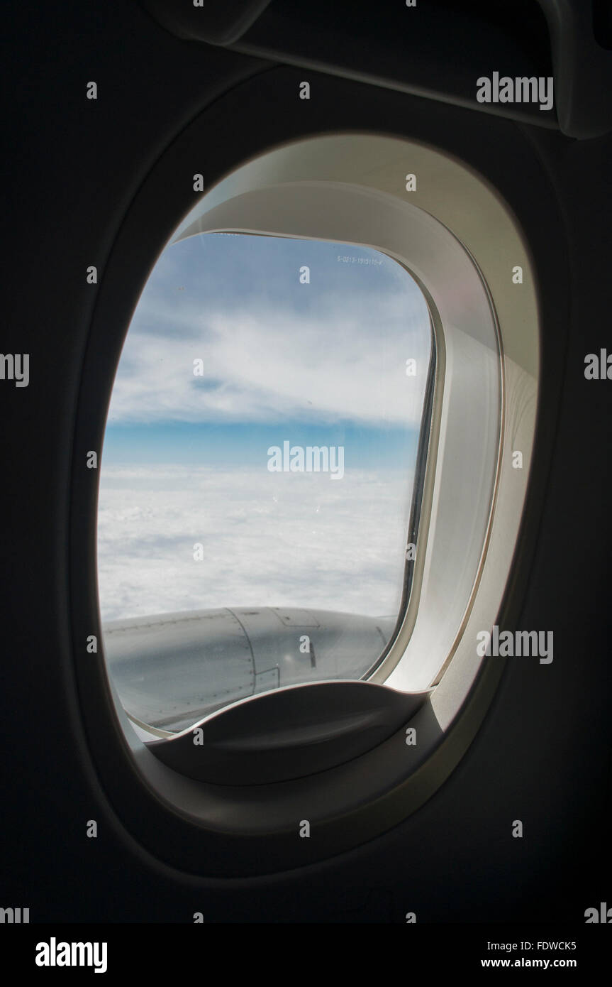 out of the window of airplane Stock Photo - Alamy