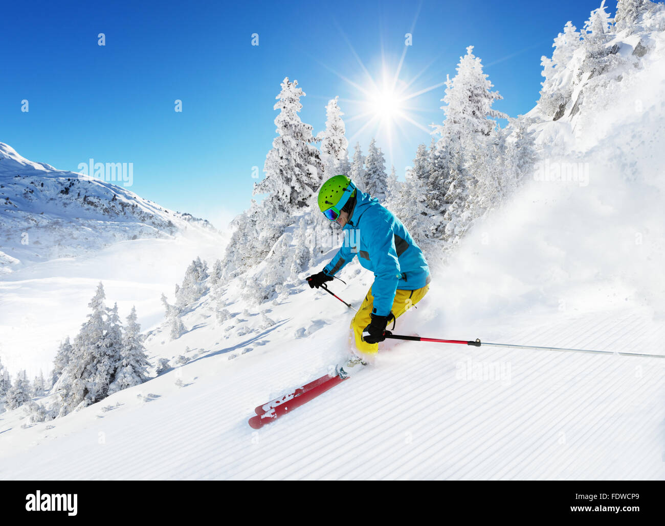 Fast skier hi-res stock photography and images - Alamy