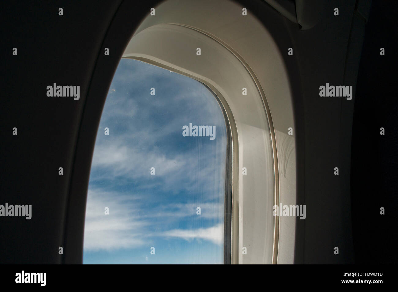out of the window of airplane Stock Photo - Alamy