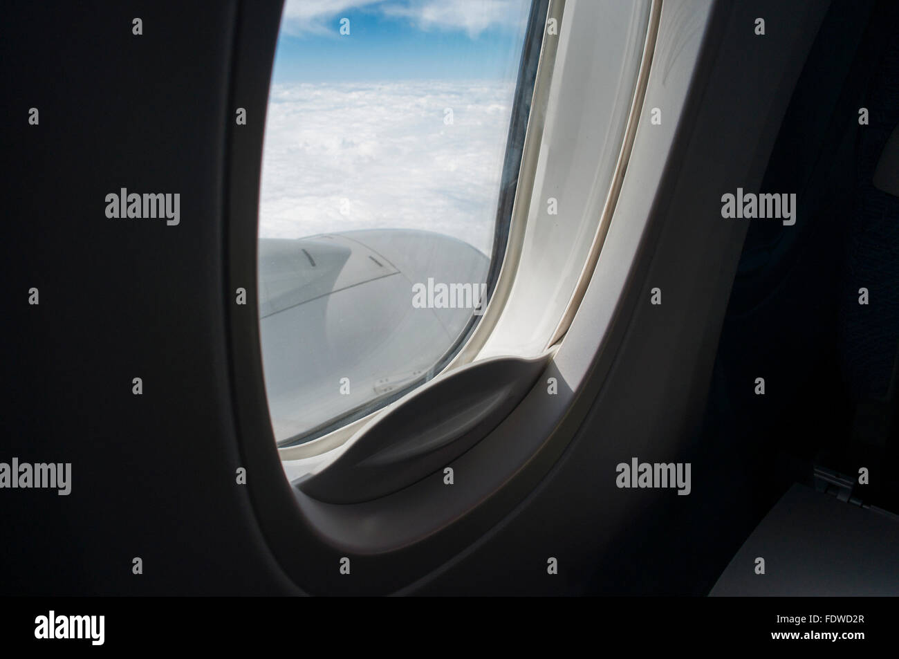 out of the window of airplane Stock Photo - Alamy