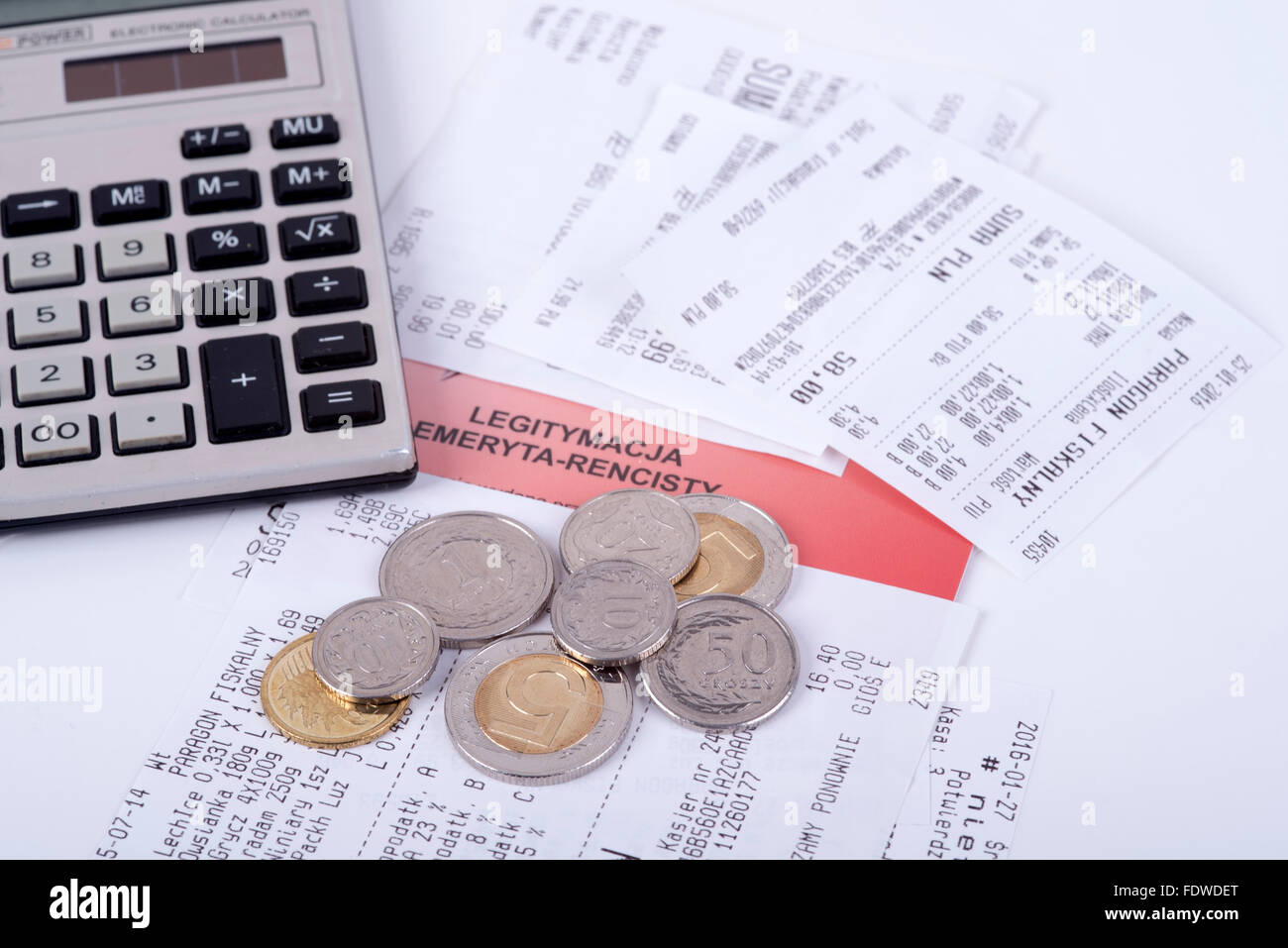 photo showing the Polish pensioner cards. ZUS Stock Photo - Alamy