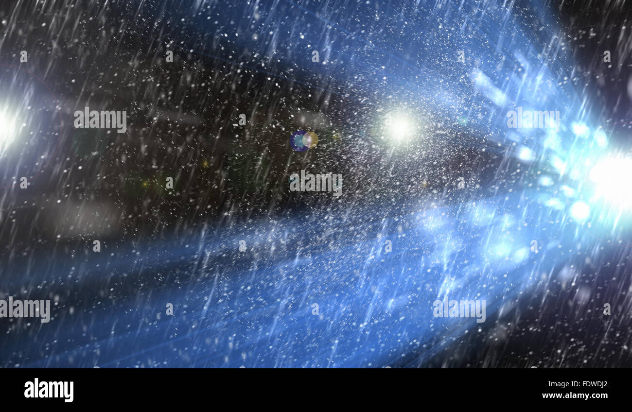 Image of light splash at night when raining Stock Photo - Alamy