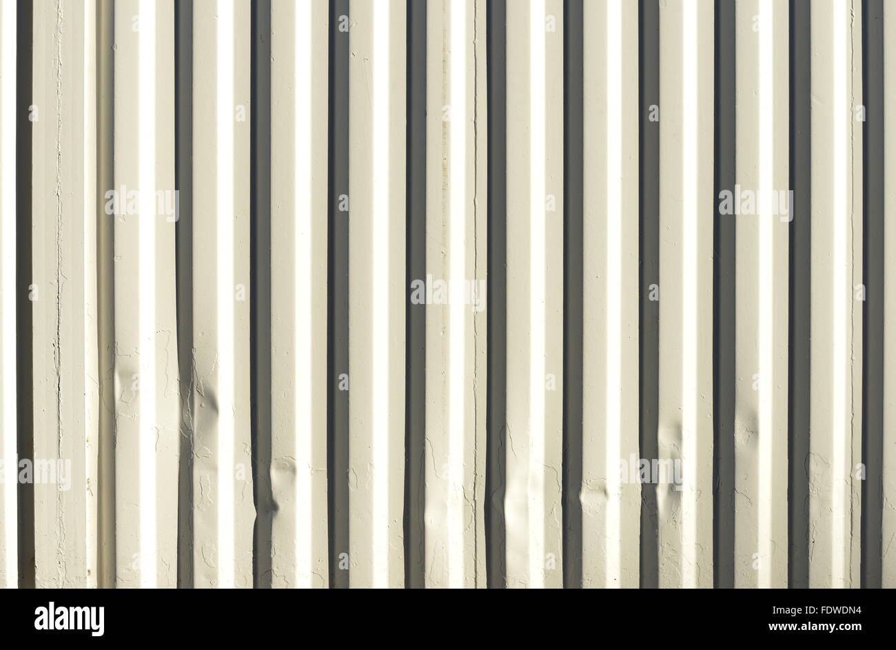 Corrugated side of shipping container Stock Photo - Alamy