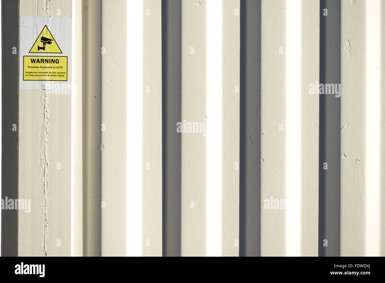 Corrugated side of shipping container Stock Photo - Alamy