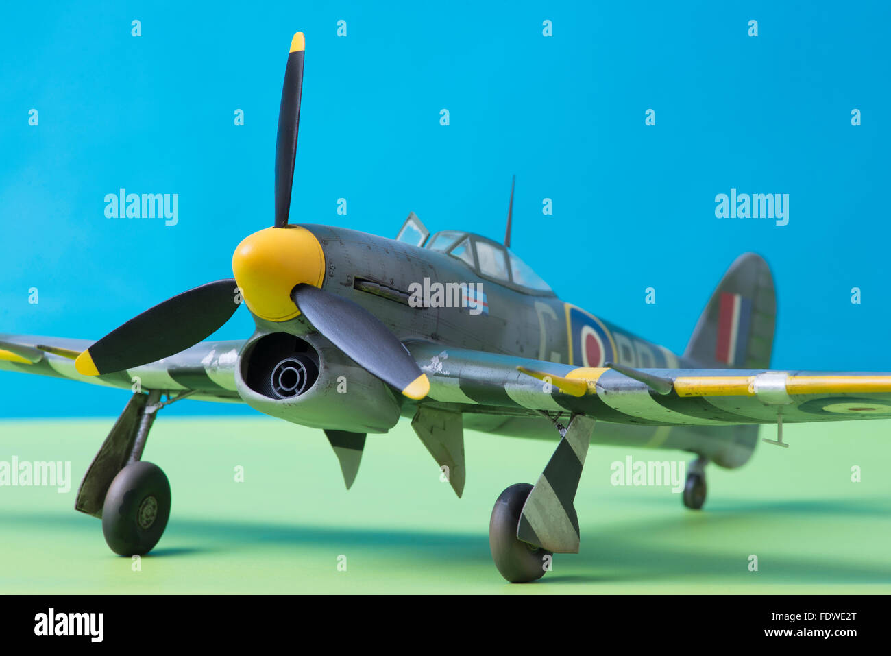 Hawker Typhoon Mk 1B aircraft, WWII, RAF markings. 1:32 fine scale ...
