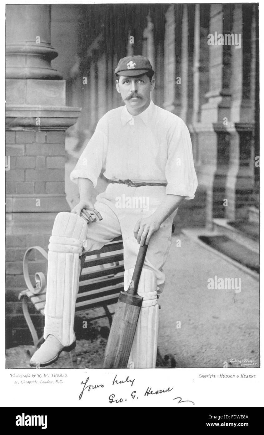 KENT CRICKET:GG HEARNE-left-handed fast bowler batsman Ground staff ...