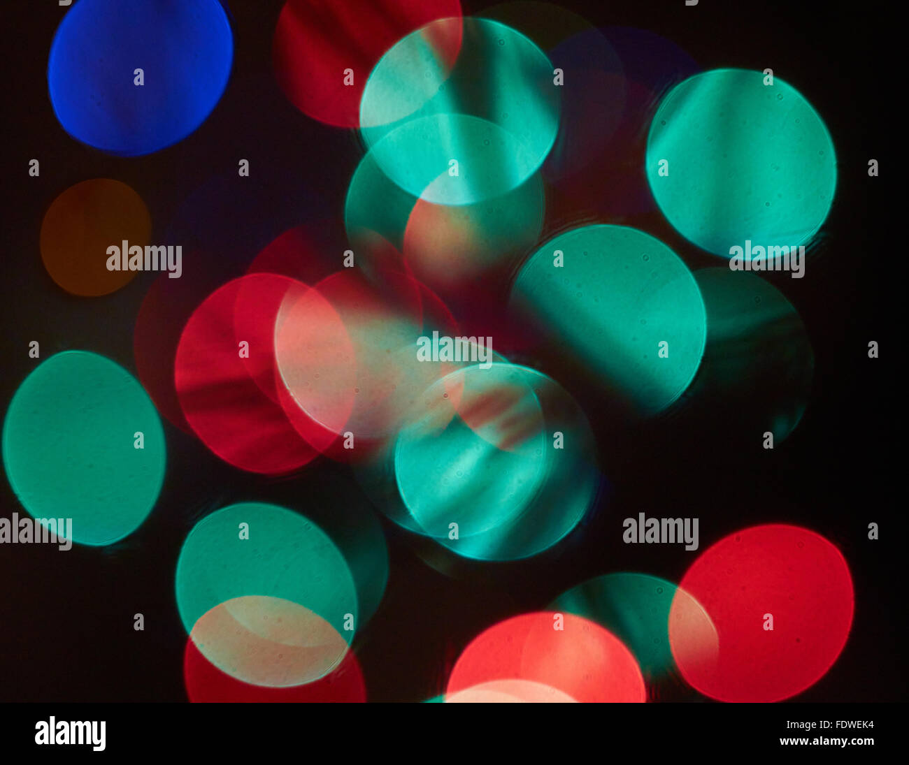 Green and red blurry out of focus lights at night Stock Photo - Alamy