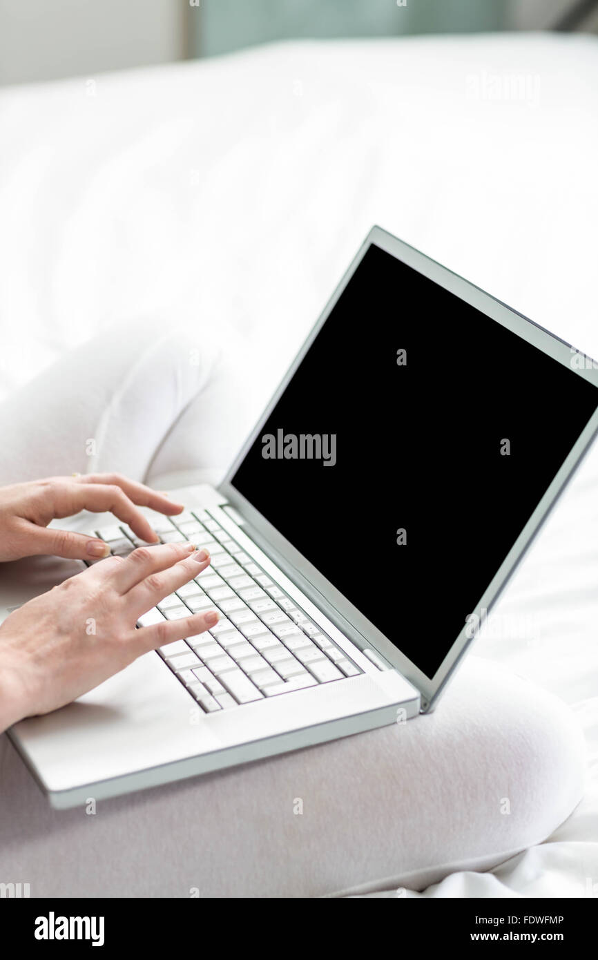 Typing domestic adult hi-res stock photography and images - Alamy