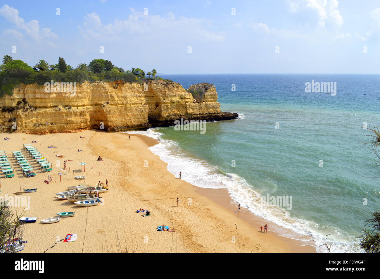 Senhora Da Rocha Beach in Portugal Stock Photo - Alamy