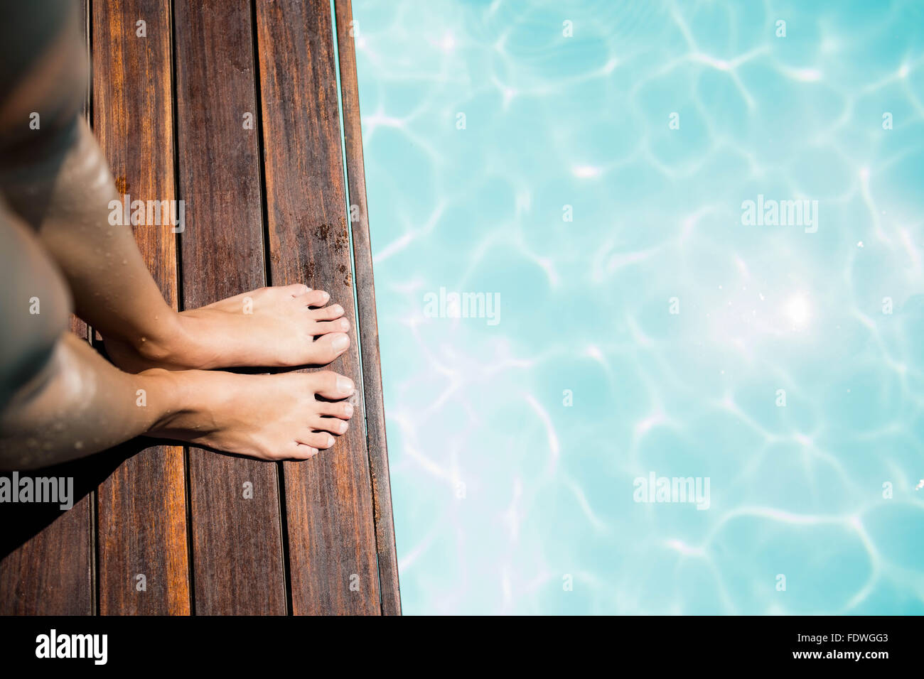 Feet edge pool hi-res stock photography and images - Alamy