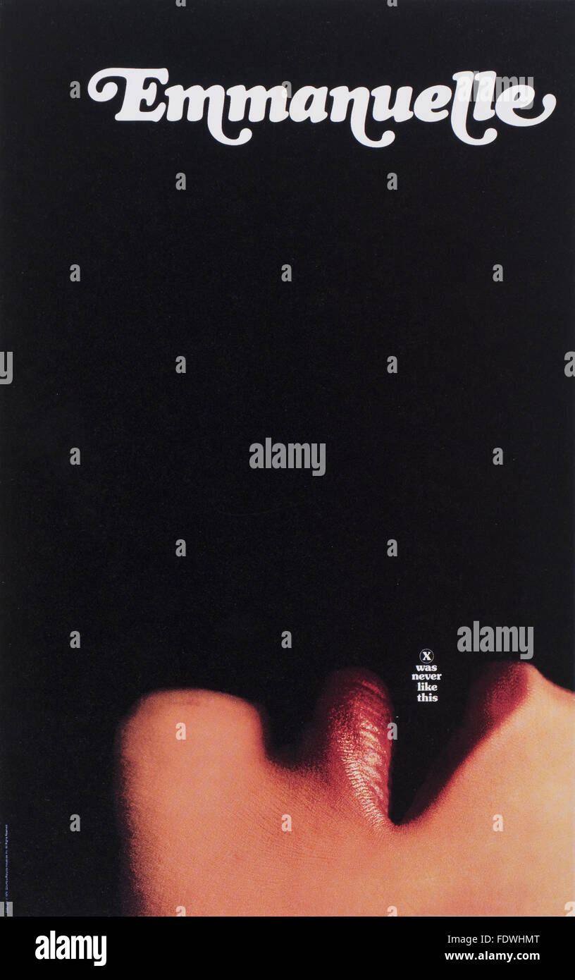 Emmanuelle - French Movie Poster Stock Photo - Alamy